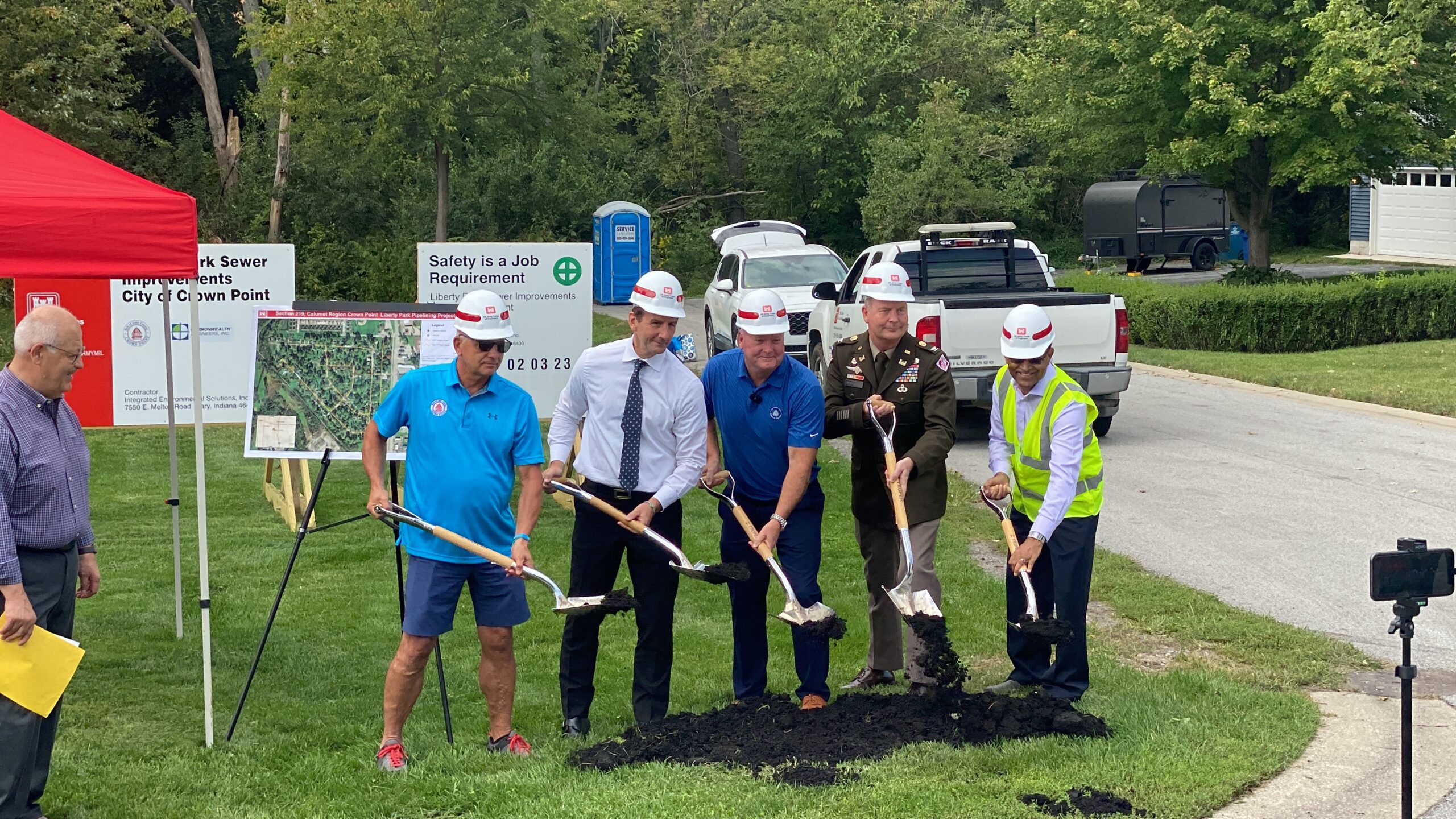 Crown Point Liberty Park Sewer Improvements Groundbreaking ...